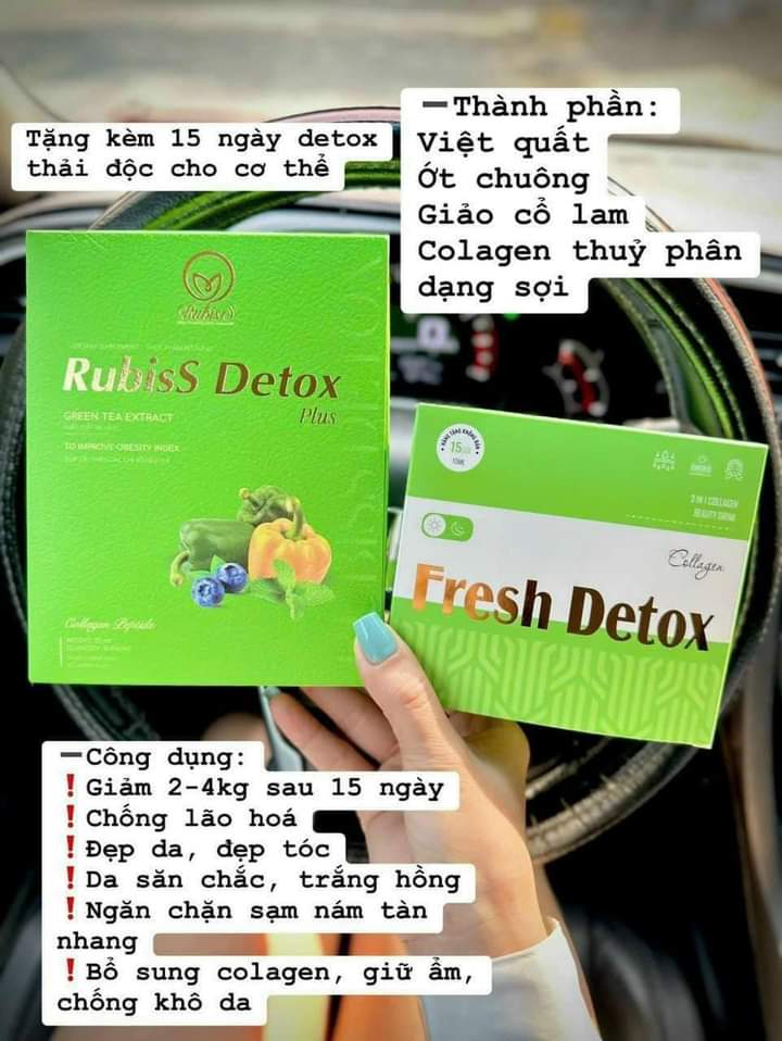 RUBISS DETOX COLLAGEN PEPTIDE CHÍNH HÃNG – NHÀ THUỐC NGỌC TRÂM
